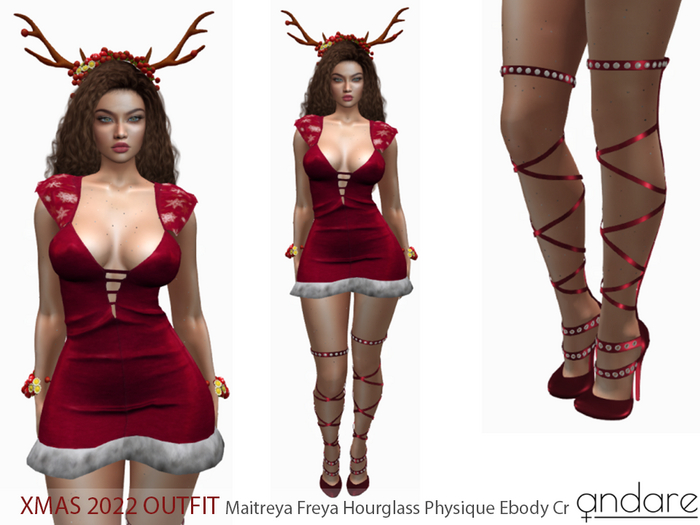 Second Life Marketplace Andare Xmas 2022 Outfit
